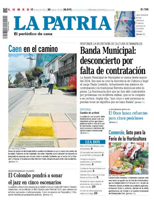 Portada 17 de junio del 2024